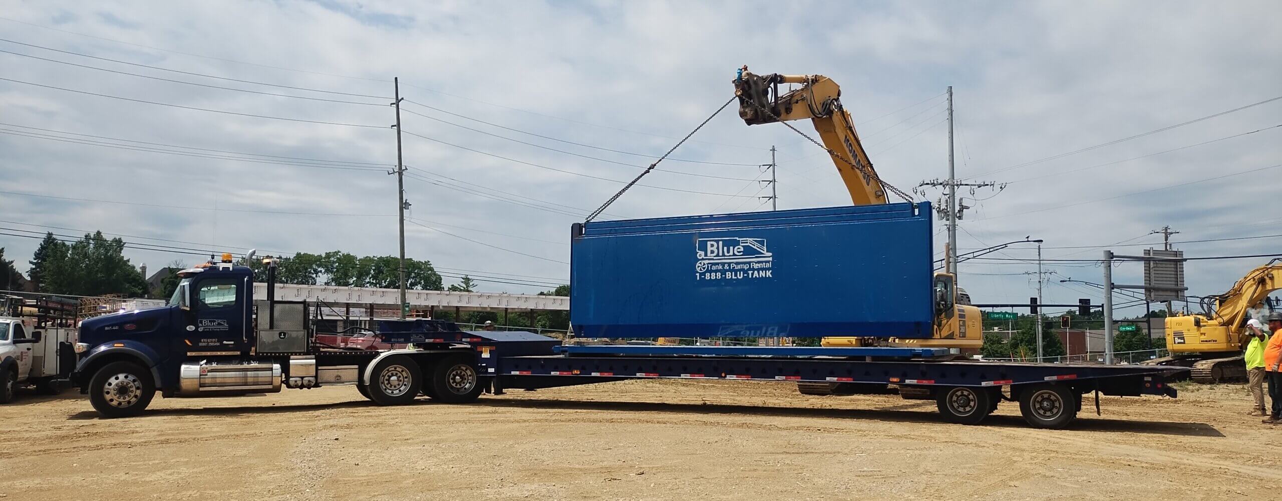 Shoring - Blue Tank and Pump Rental
